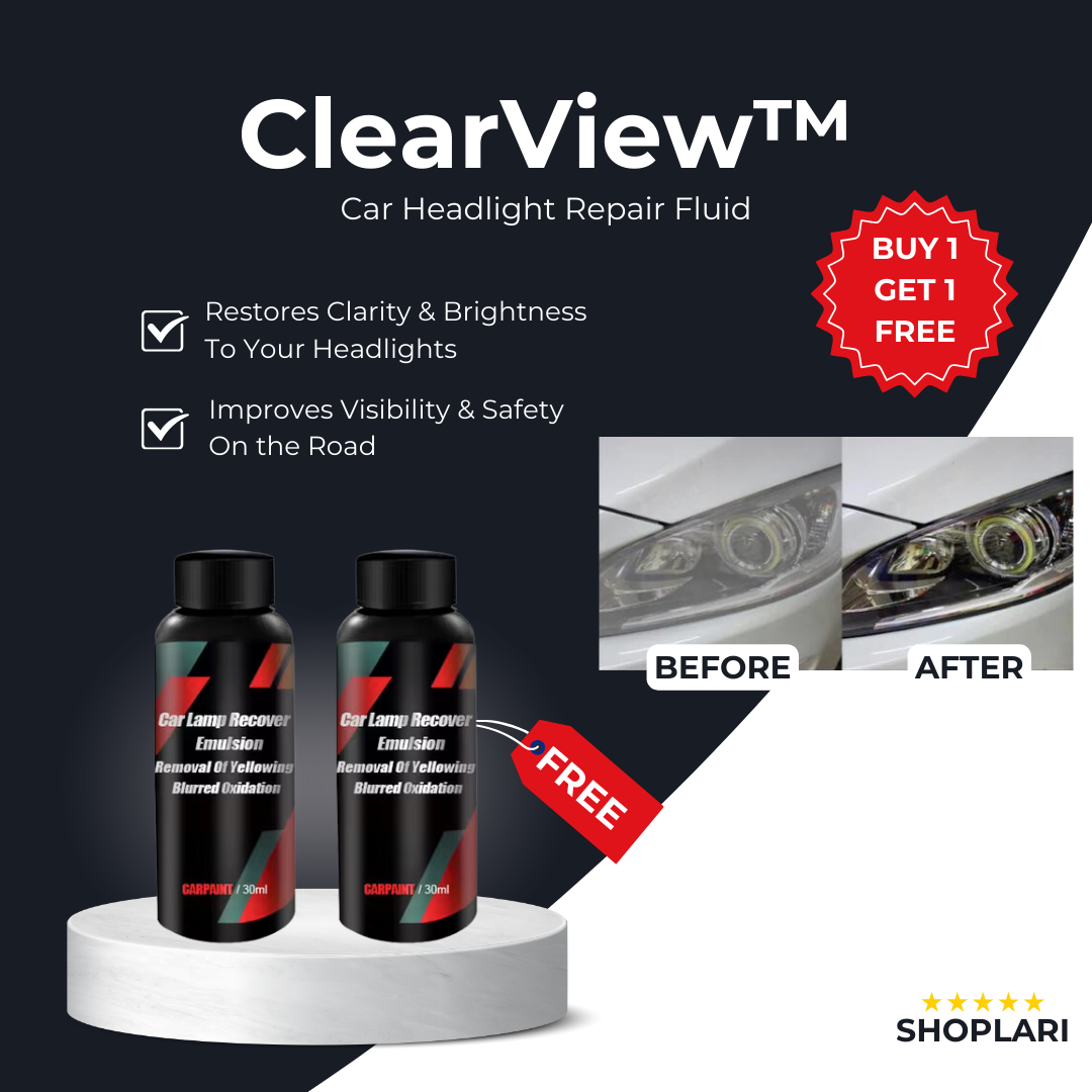Last Day 1+1 FREE🔥 | ClearView™ Headlight Repair Fluid – Shoplari