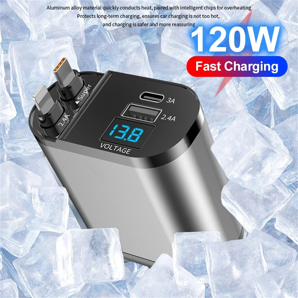 PowerPro™ 4 in 1 Quick Car Charger I Last Day 50% OFF🔥 – Shoplari